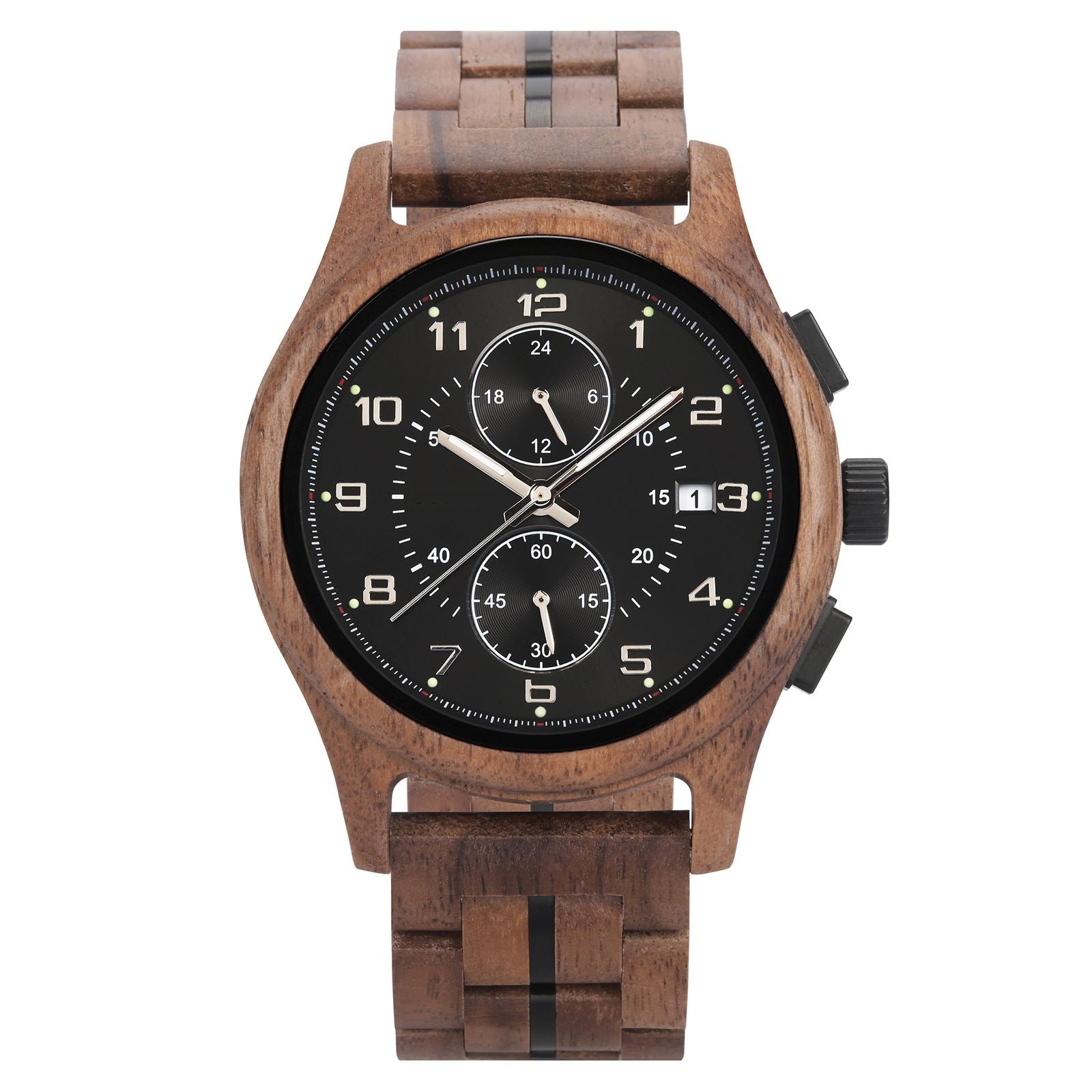 Stylish Men's Walnut Wooden Watch GT161-1 – Woodish