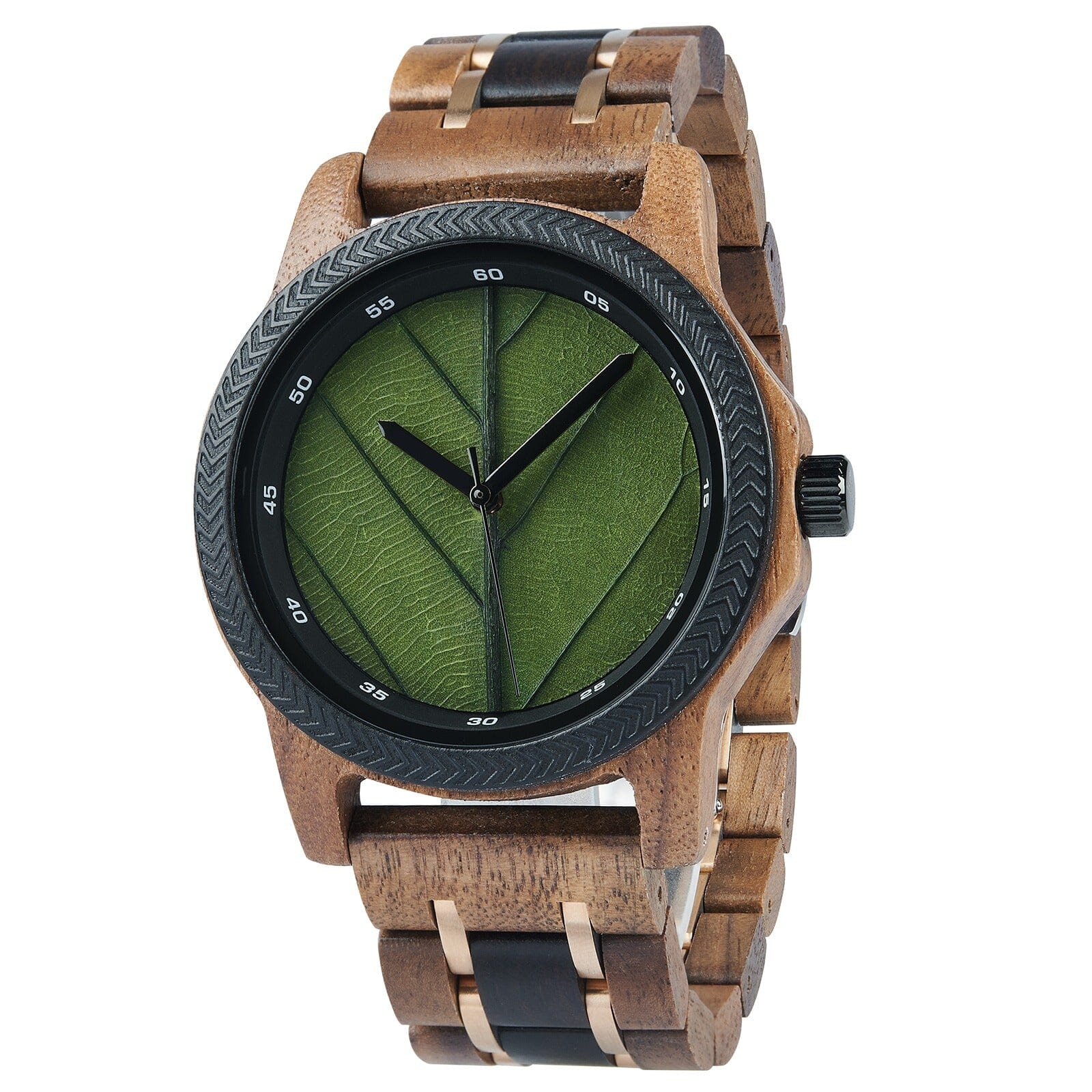 Unique Male Walnut & Eboy Wooden Watch GT155-3 – Woodish