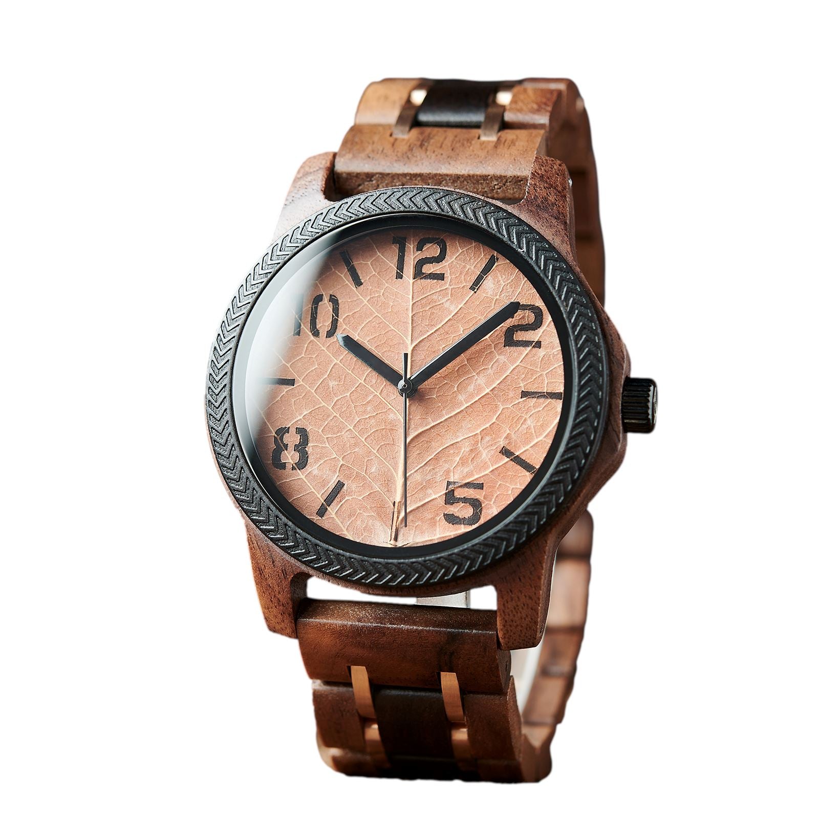 Unique Male Walnut & Eboy Wooden Watch GT155-4 – Woodish