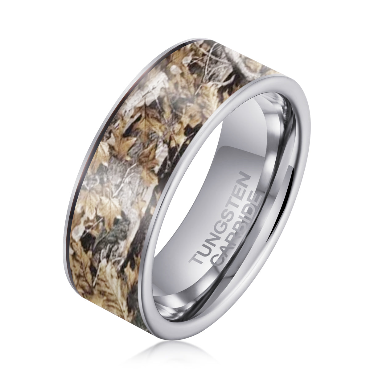 Men's Yellow Camouflage Tungsten Ring - OR003 – Woodish